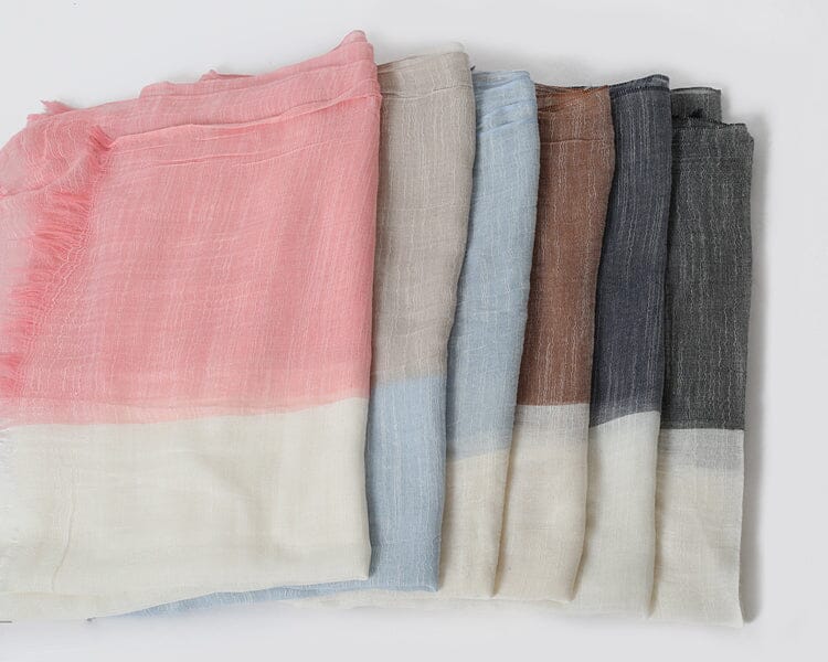 Women Color Matching Patchwork Minimalist Scarf – Babakud