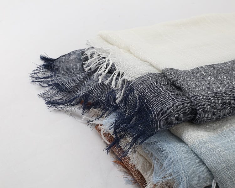 Women Color Matching Patchwork Minimalist Scarf – Babakud